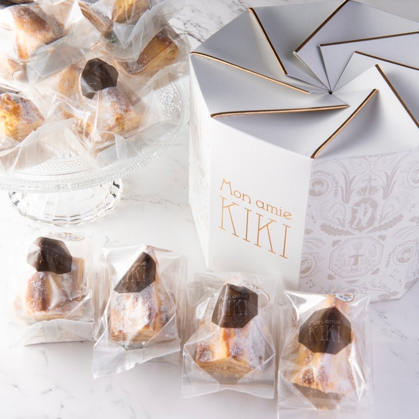 【ハード】有機玄米粉バウムクーヘン（＋更科蕎麦粉＋発酵バター）個包装 12個｜グルテンフリーバウムクーヘン専門店 Mon amie KIKI